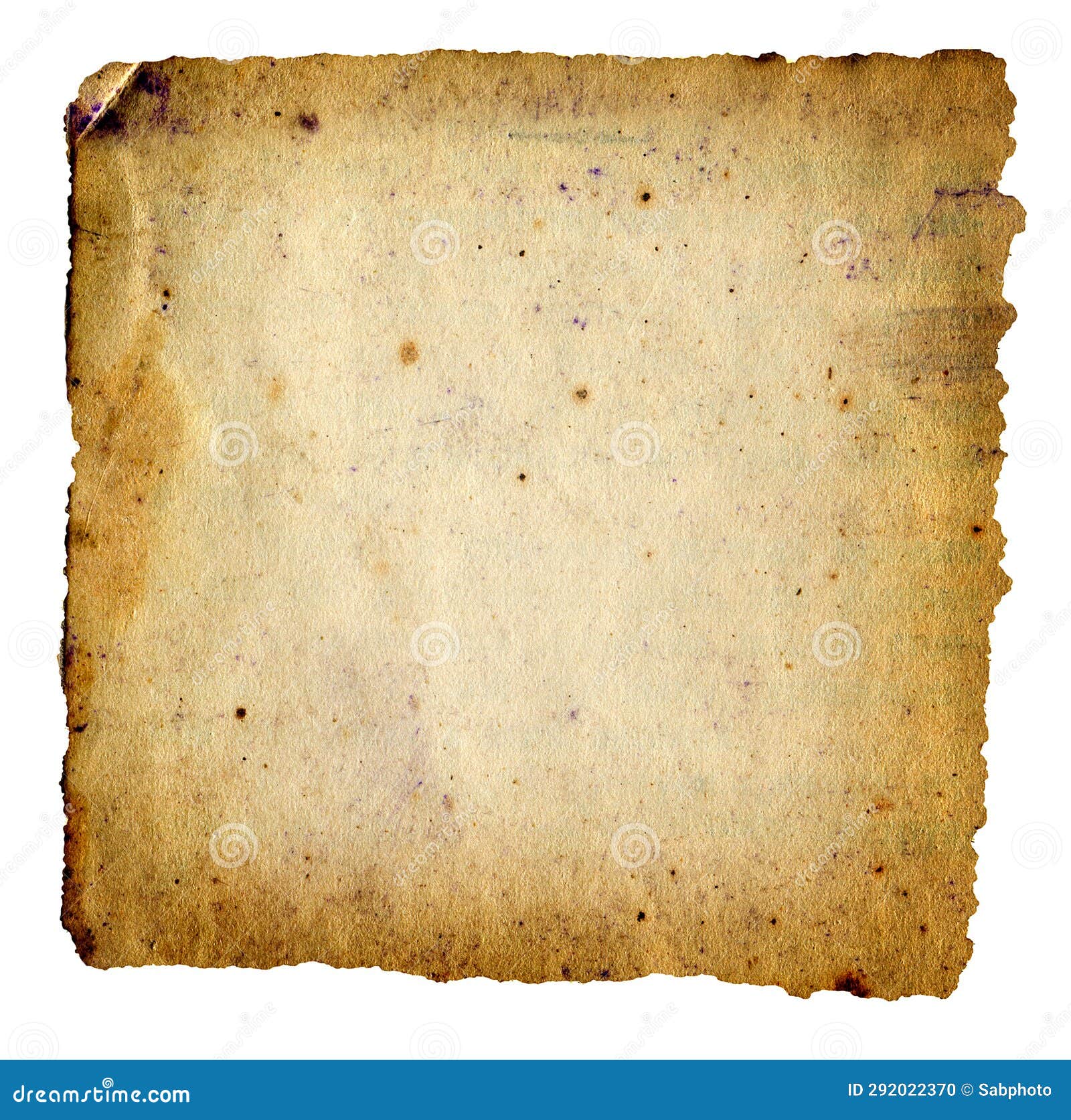 Old Paper isolated stock photo. Image of blank, retro - 292022370
