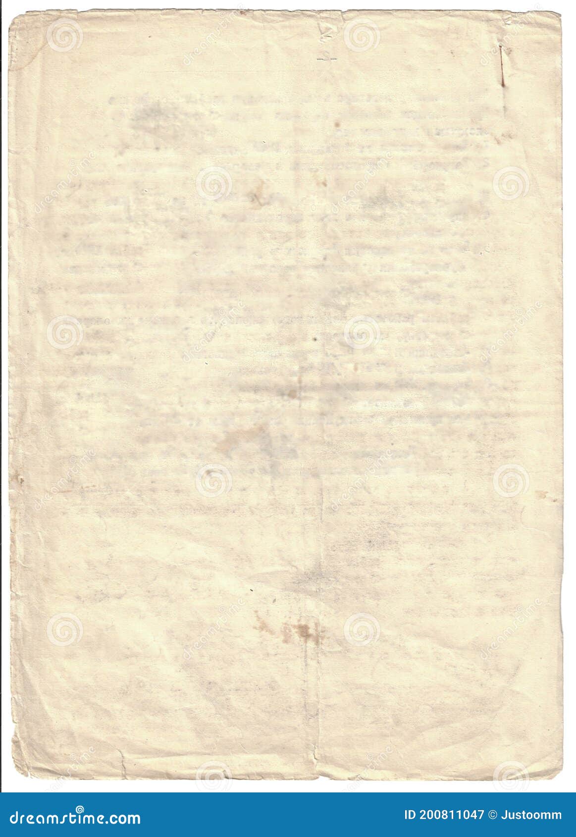 Old Paper 1960 Isolated on a White Background Stock Image - Image of ...