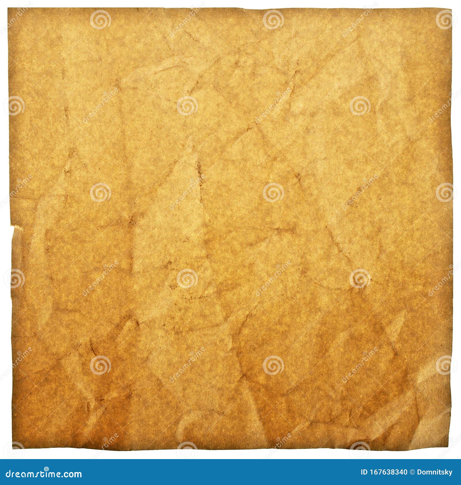 Old Paper Isolated on a White Background Stock Photo - Image of ...