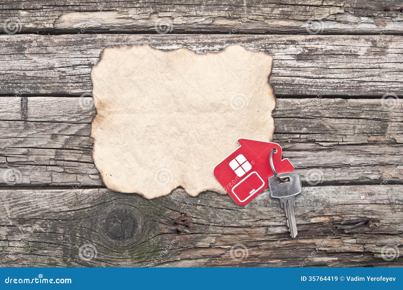 Old paper and key stock image. Image of brown, grunge - 35764419