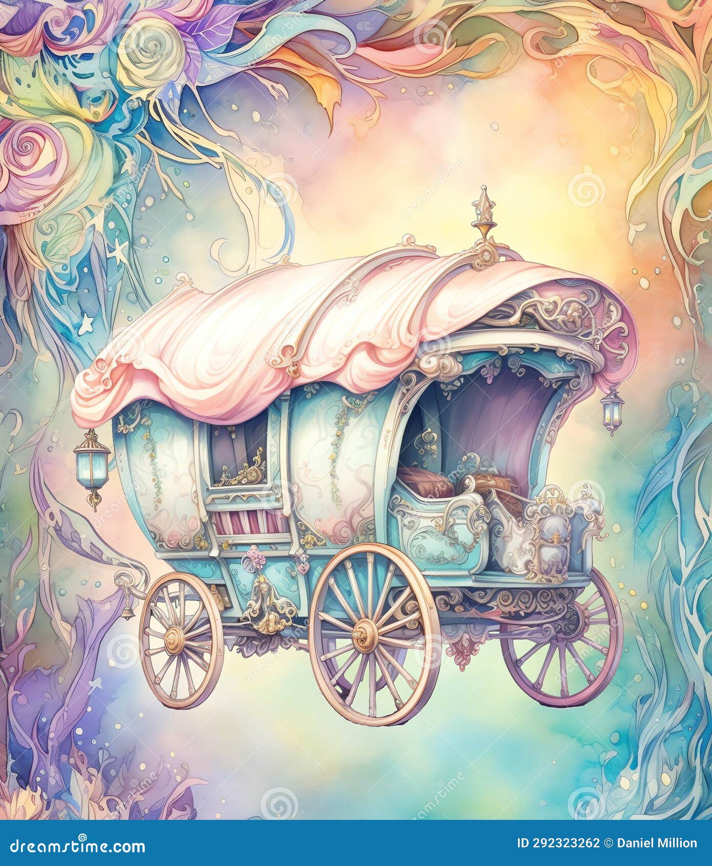 Old Paper Magical Wagon Vintage Junk Journal Digital Paper Stock Photo ...