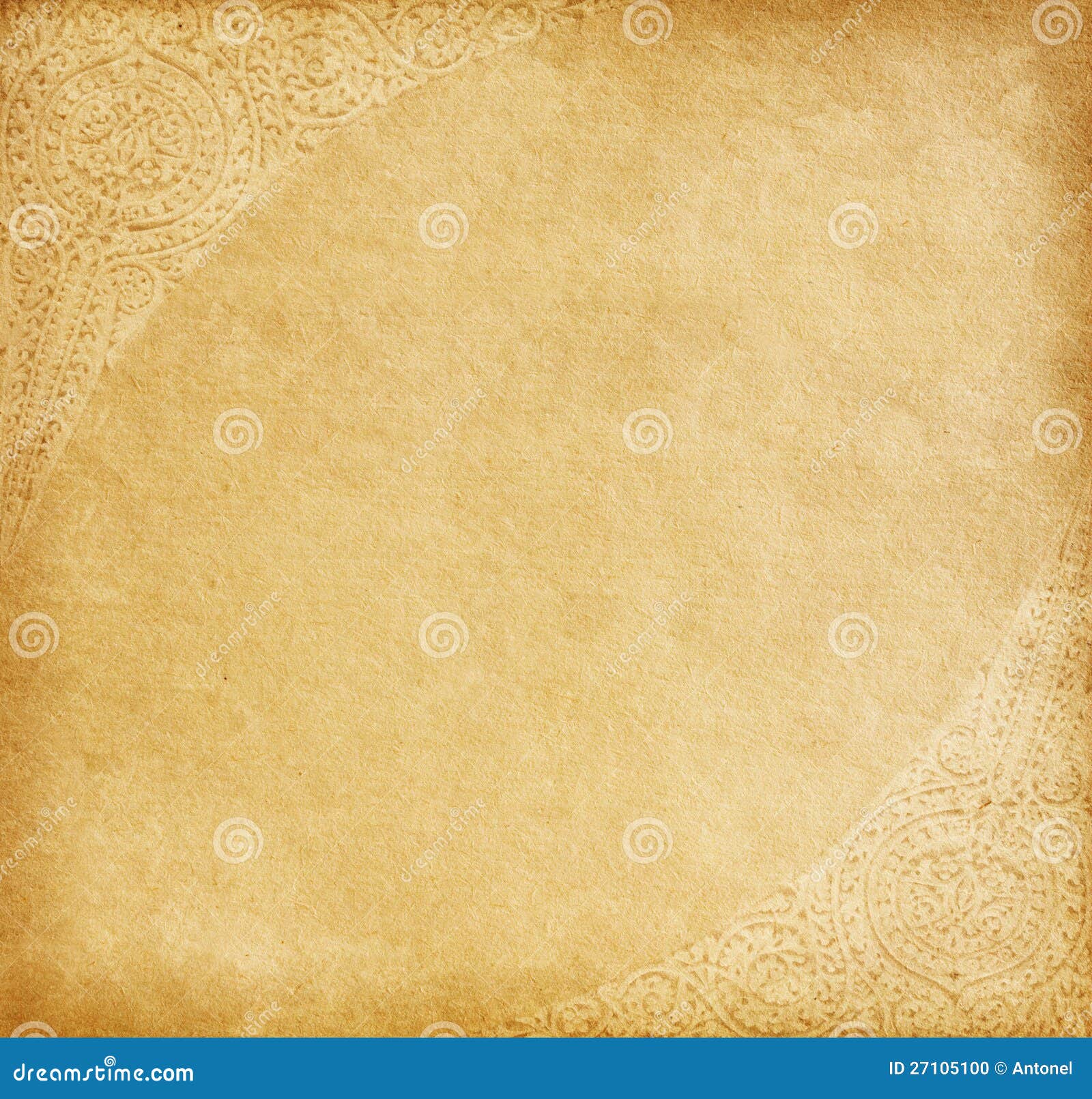 Old paper with ornament stock photo. Image of frame, ornament - 27105100