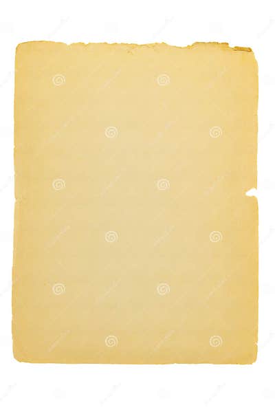 Old Paper Page with Torn Edges Stock Photo - Image of yellow, torn: 2669786