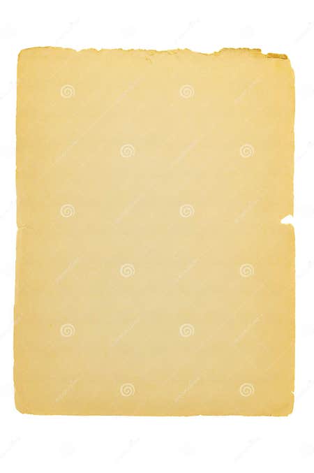 Old Paper Page with Torn Edges Stock Photo - Image of yellow, torn: 2669786