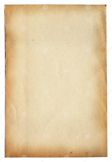 Old paper page on white stock photo. Image of abstract - 2244582