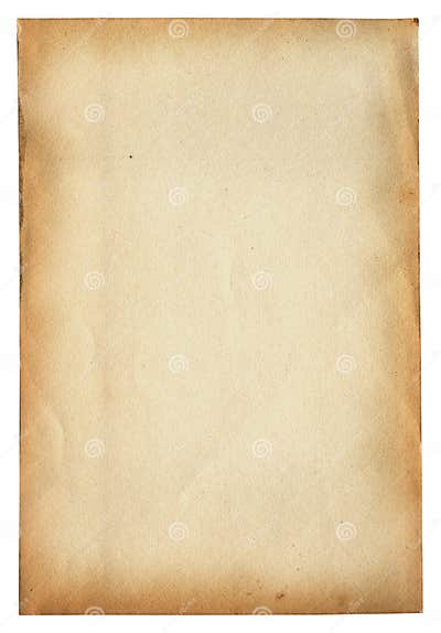 Old paper page on white stock photo. Image of abstract - 2244582