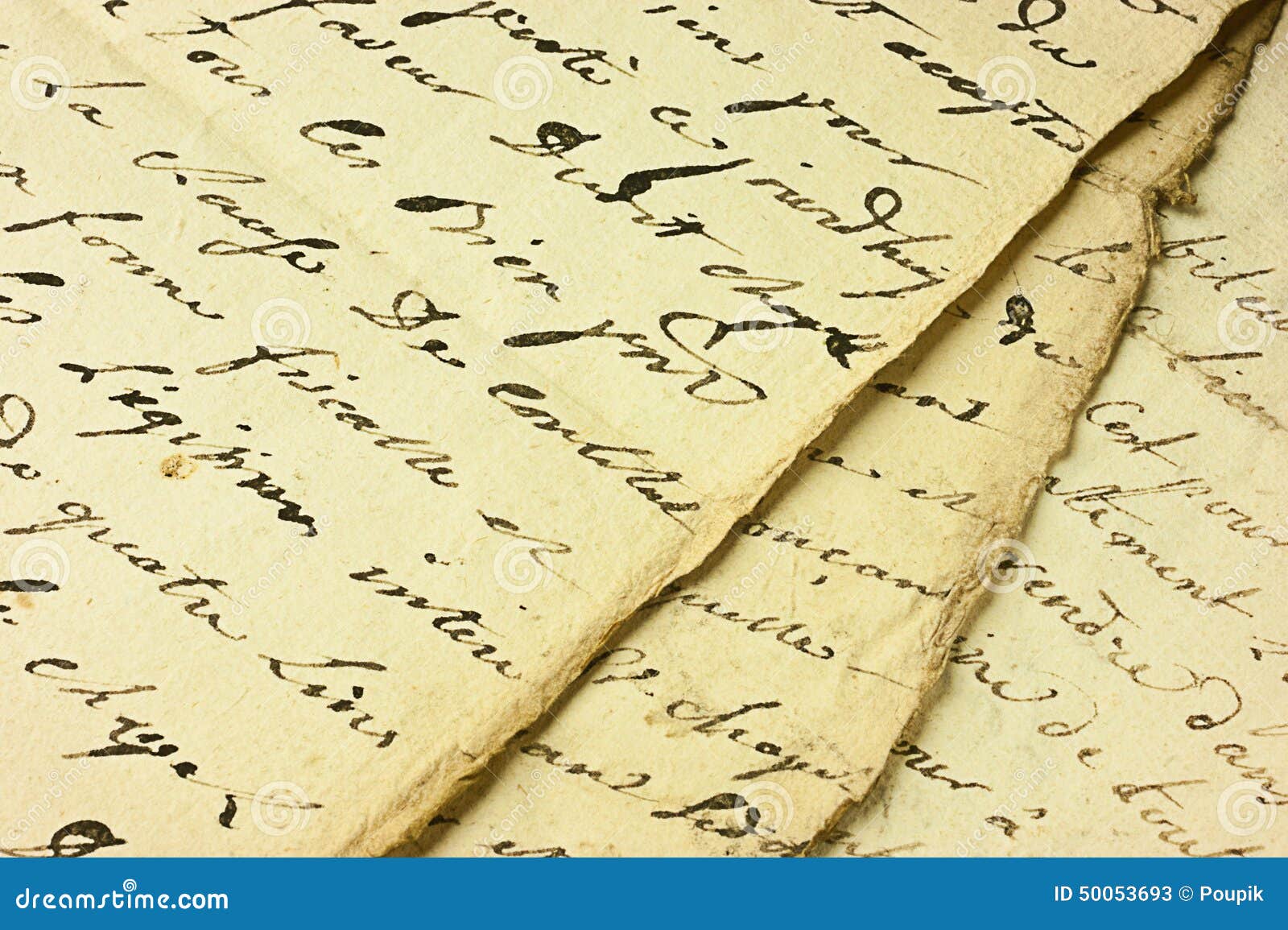 Old paper stock image. Image of hand, eighteenth, remember - 50053693