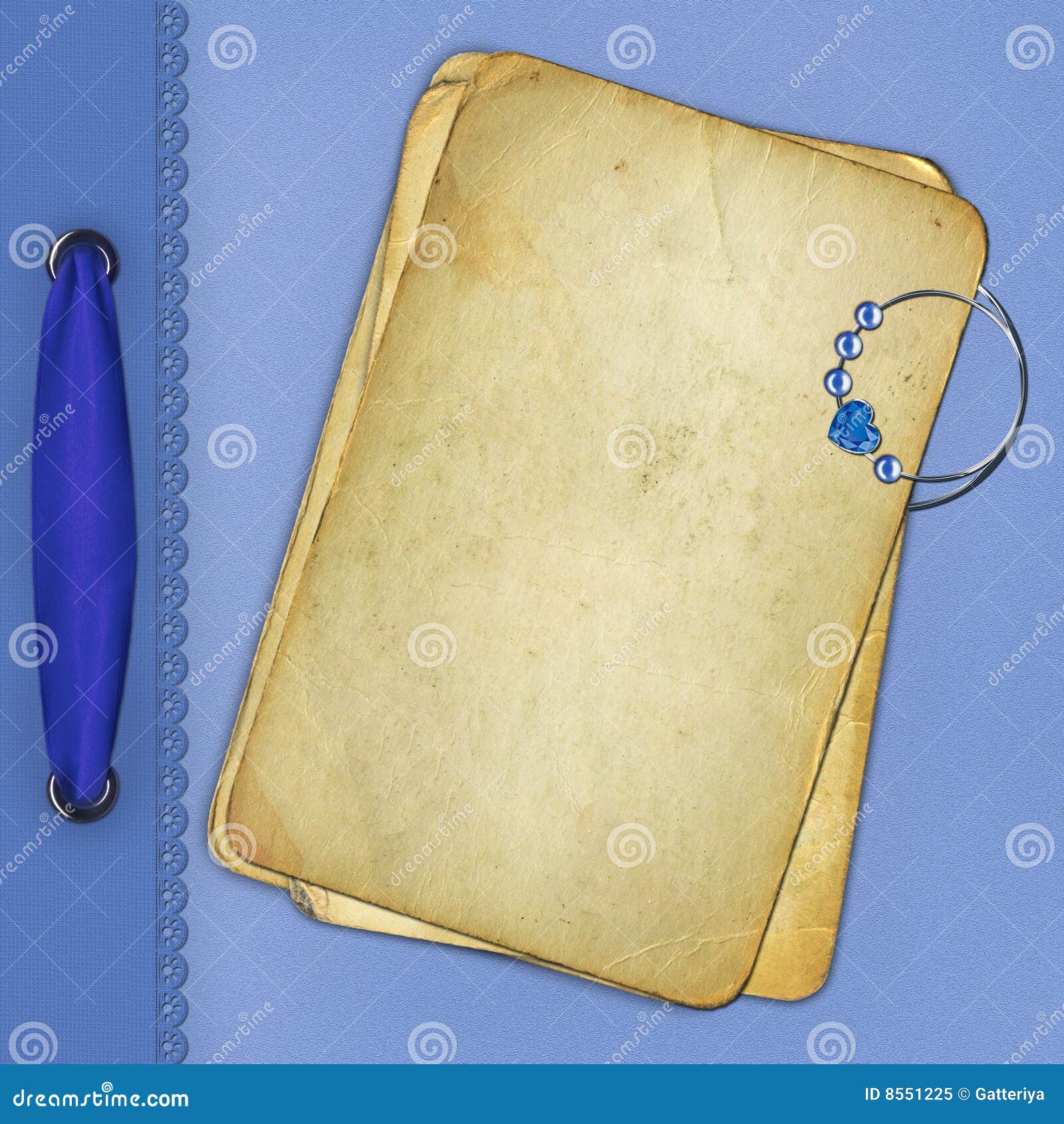 Paperclip Border Cartoon Vector | CartoonDealer.com #47289281