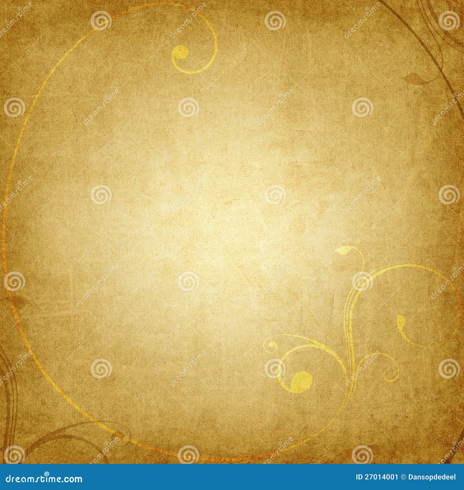 Old paper with pattern stock illustration. Illustration of scratched ...