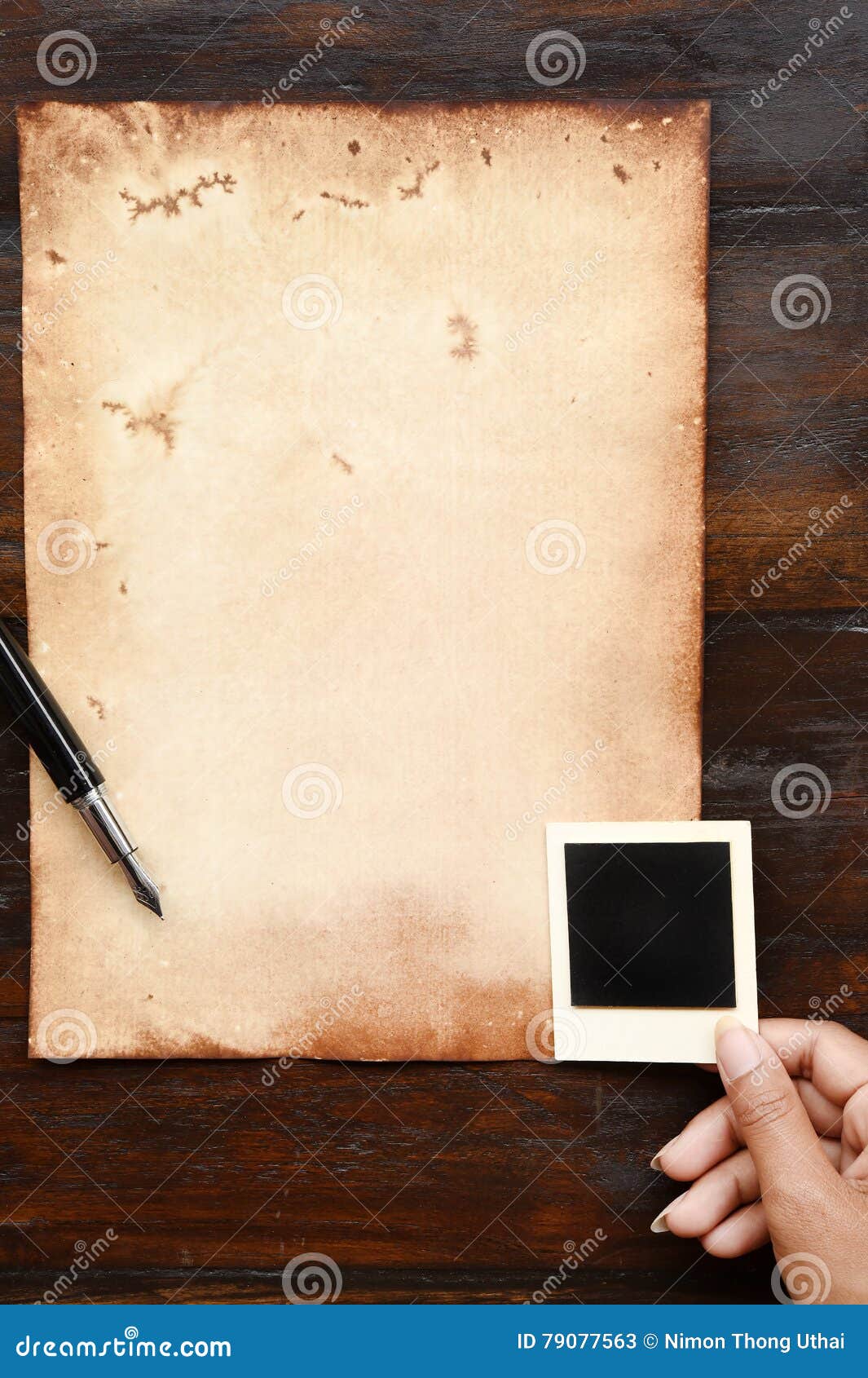 Old paper with pen and ink stock image. Image of graphic - 79077563