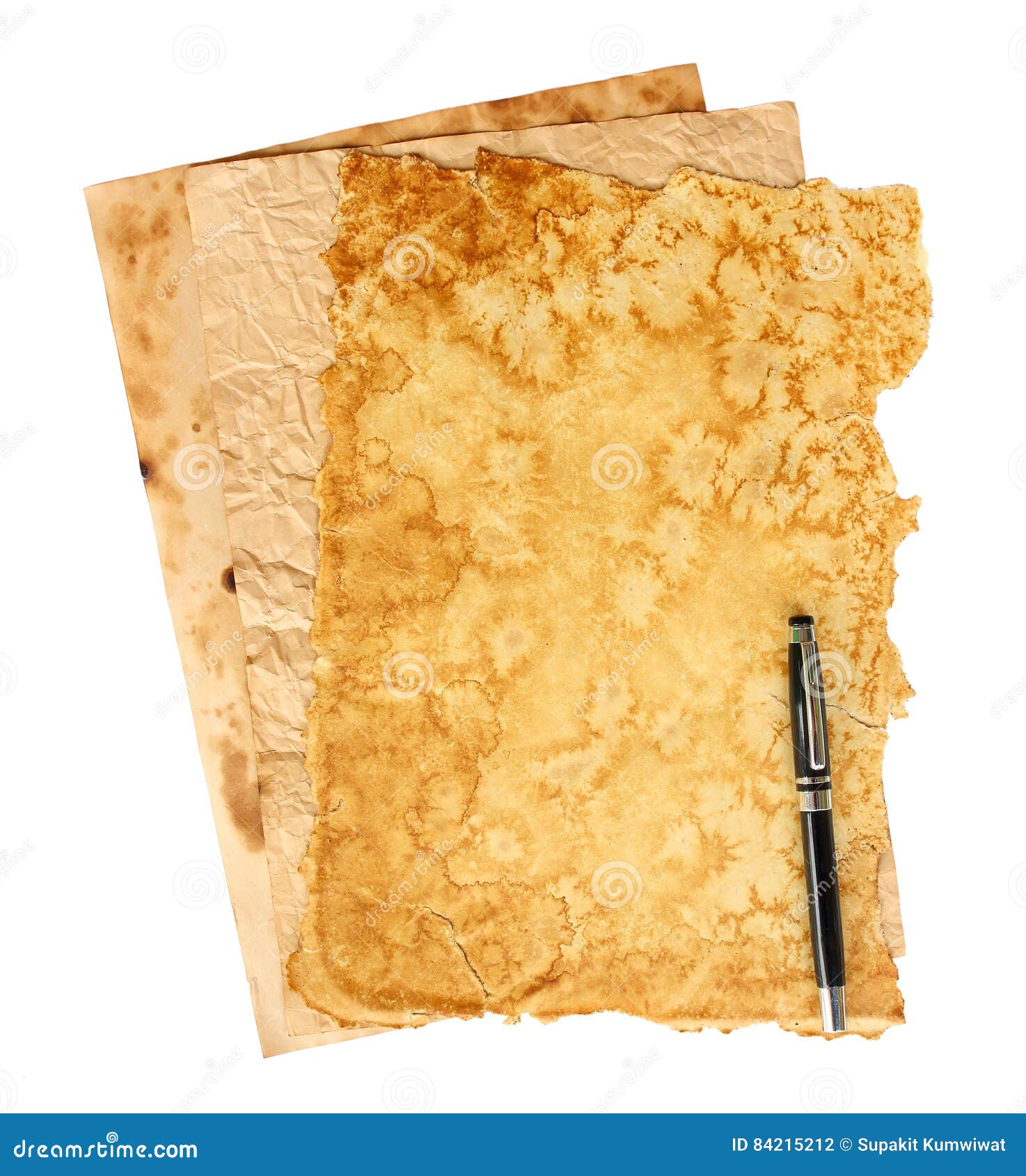 Old paper and pen isolated stock photo. Image of isolated - 84215212