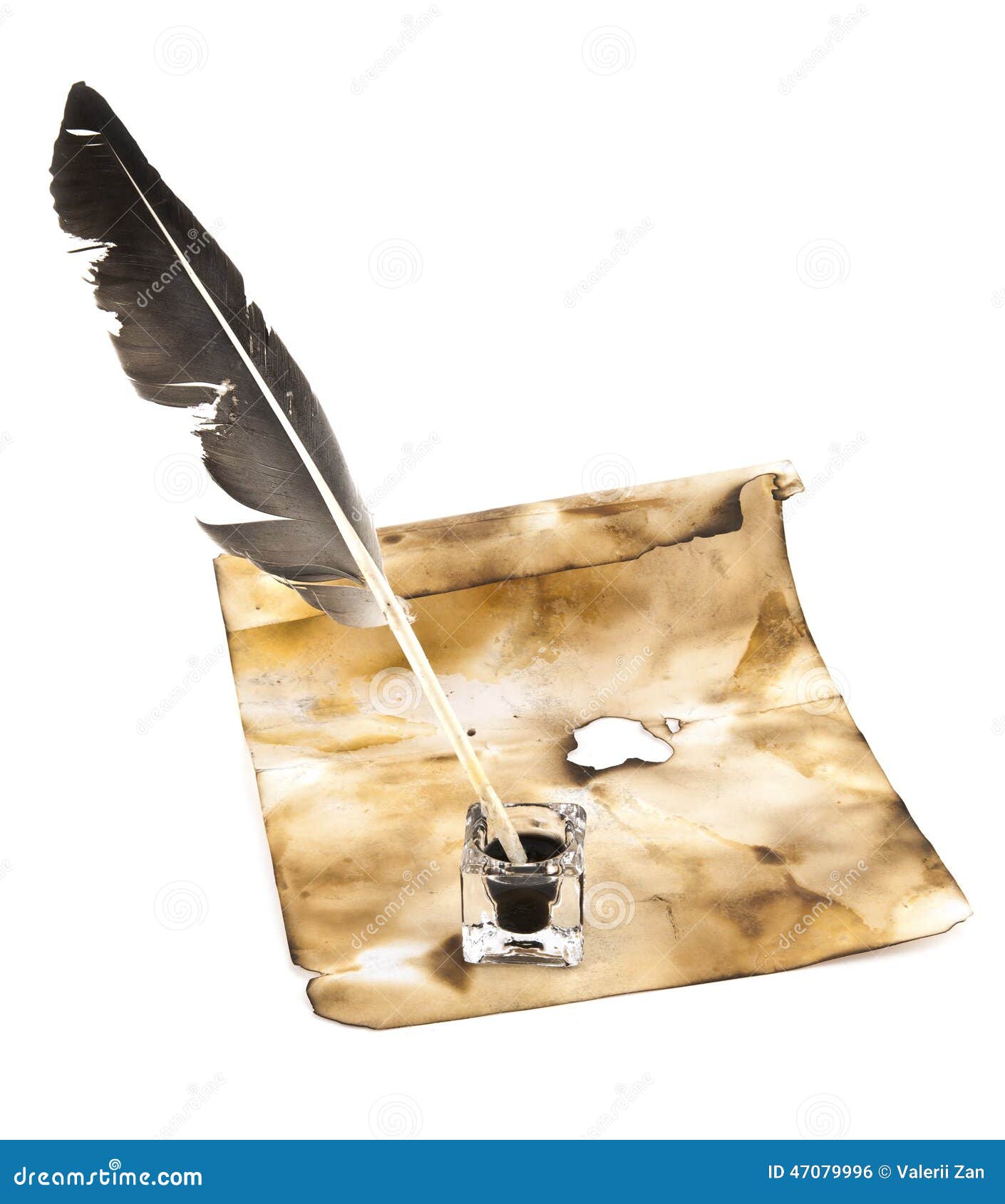 Old paper and pen stock photo. Image of antique, copy - 47079996