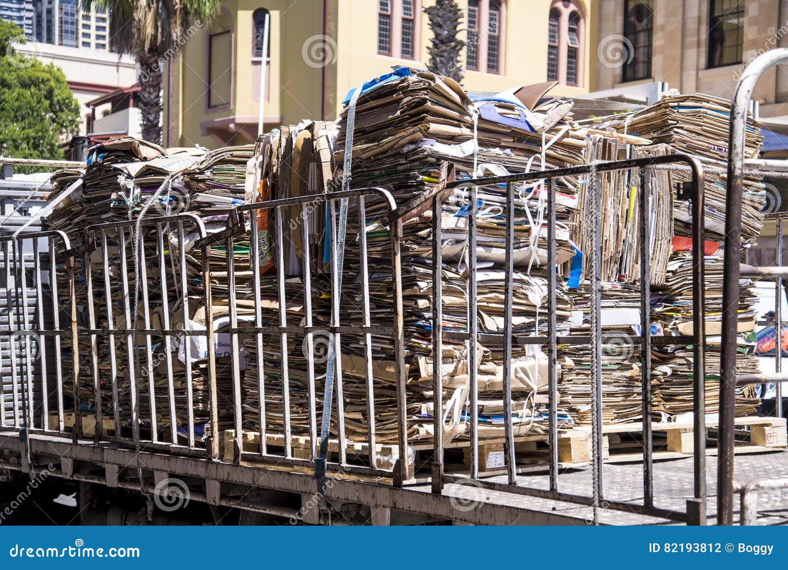 Old Paper Prepared for Recycling Stock Photo - Image of paper ...