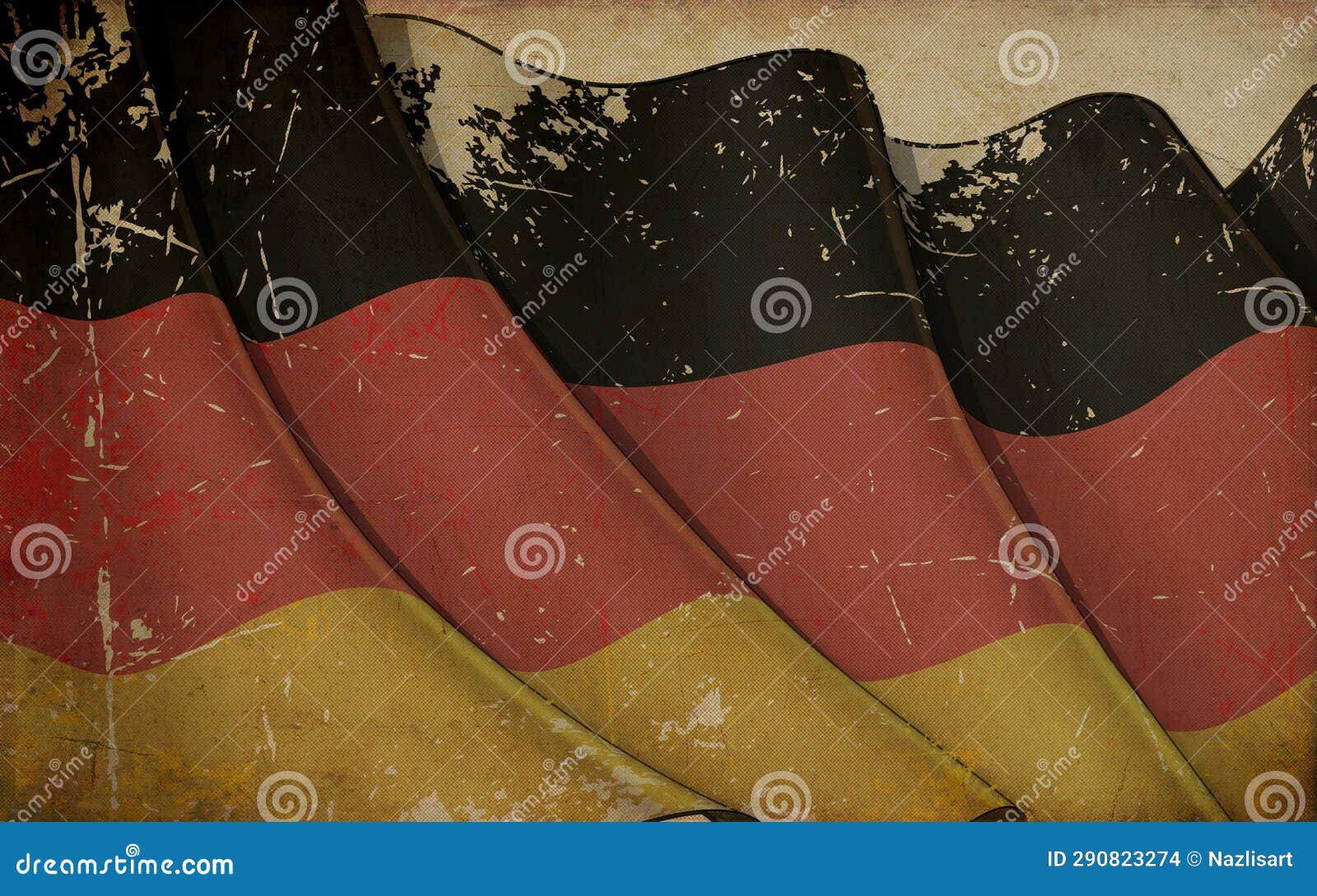 Old Paper Print - Waving Flag of Germany Stock Photo - Image of texture ... Old Paper Print - Waving Flag of Germany Stock Photo - Image of texture ...