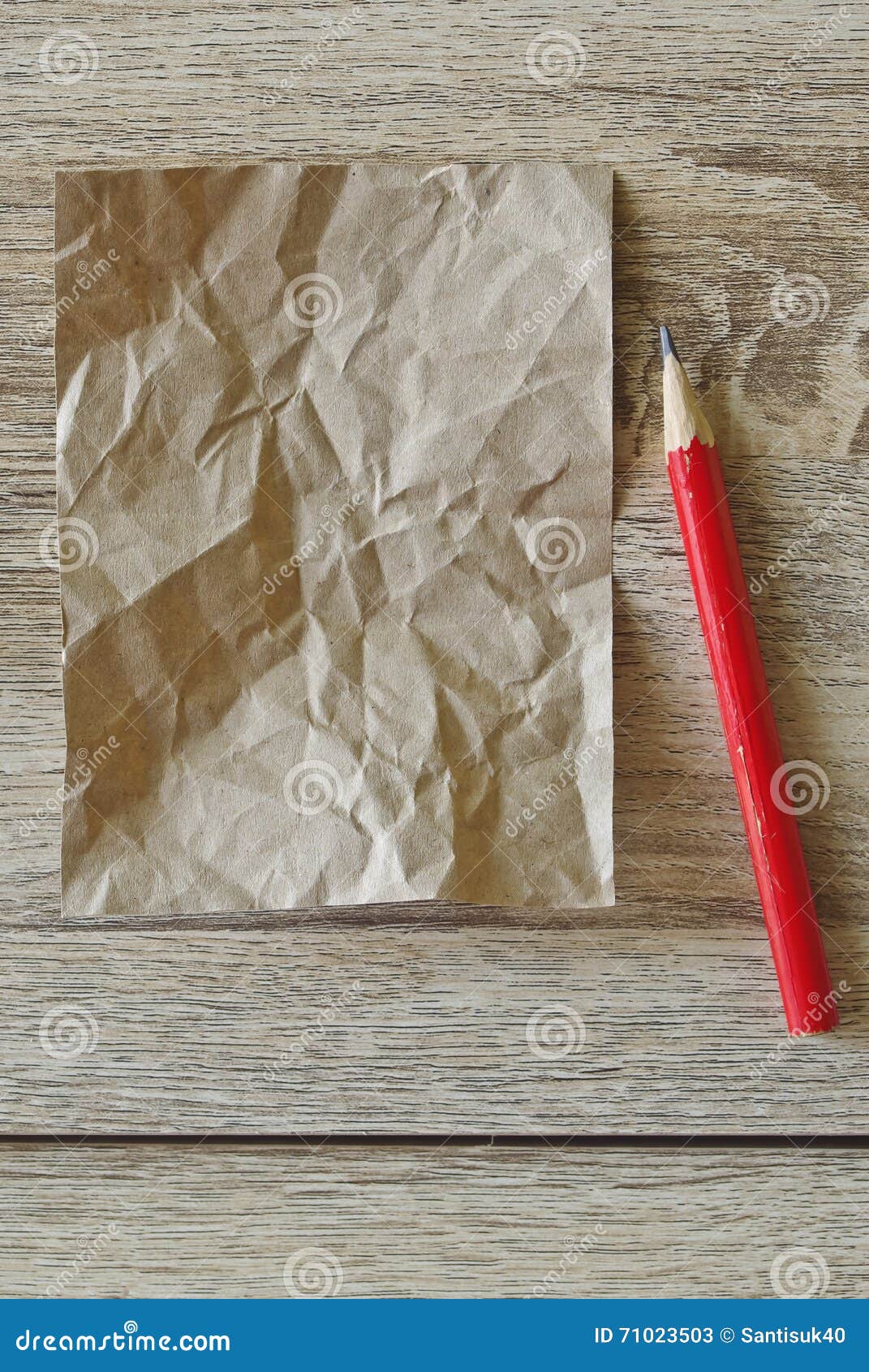 Old paper and red pencil stock image. Image of pencil - 71023503