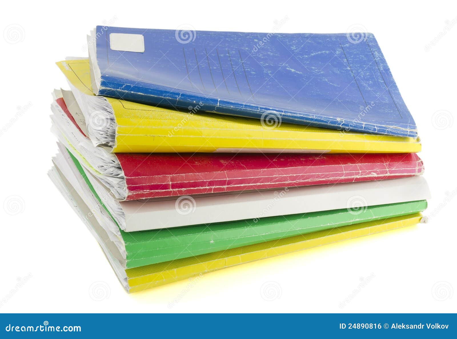 Old Paper Retro Colored Files Stock Photo - Image of page, retro: 24890816