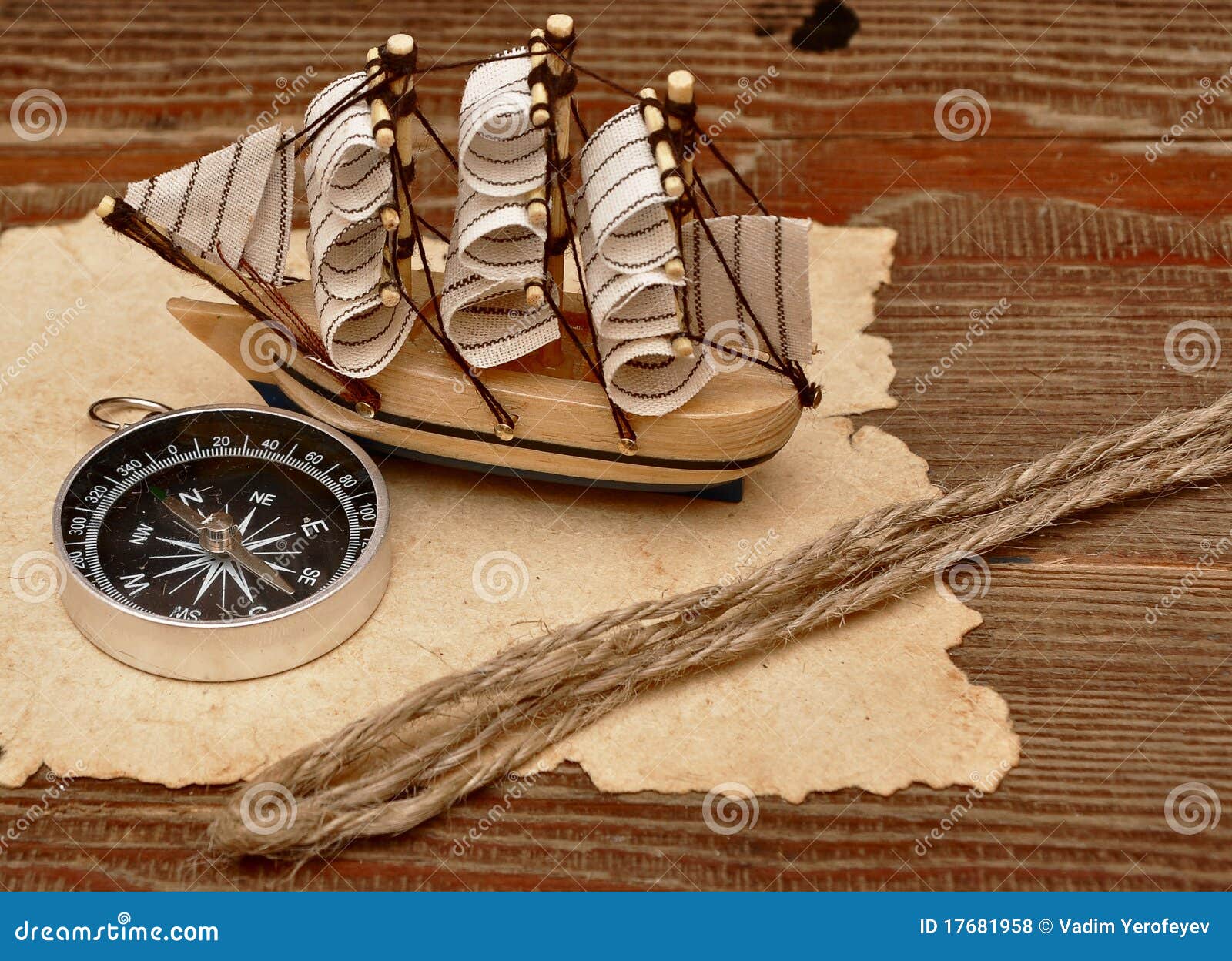 Rope And Model Classic Boat Stock Photography | CartoonDealer.com #28682786