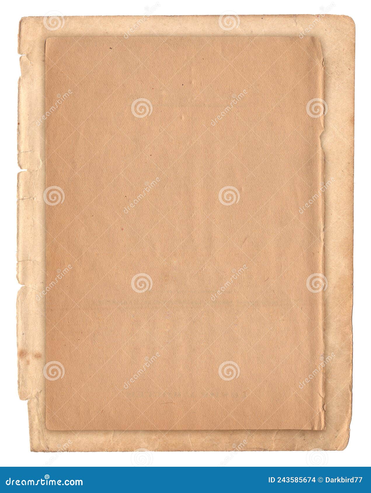 Old Paper with Scratches and Stains Texture Isolated Stock Photo ...