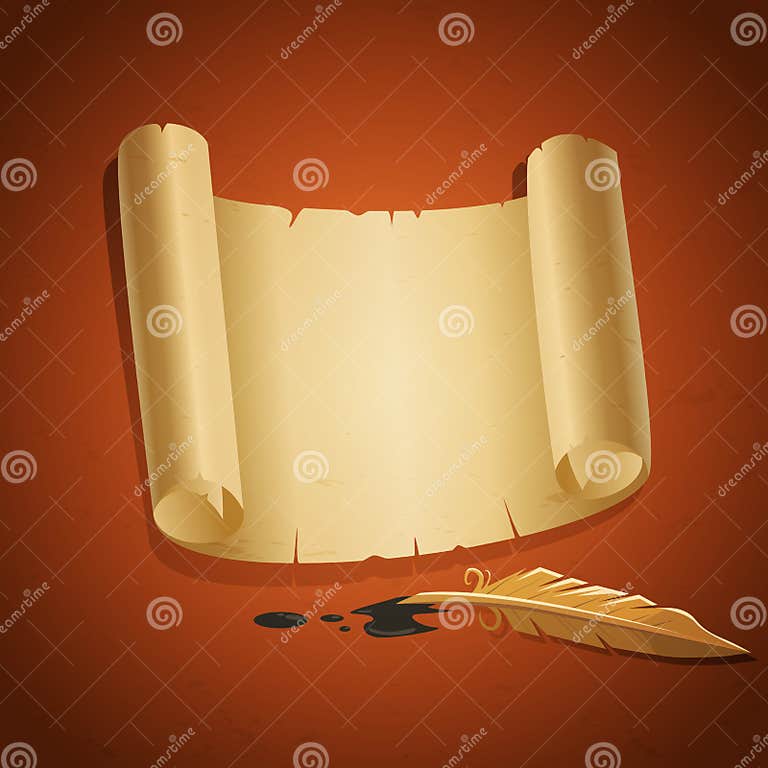 Old Paper Script stock vector. Illustration of clean - 42519341