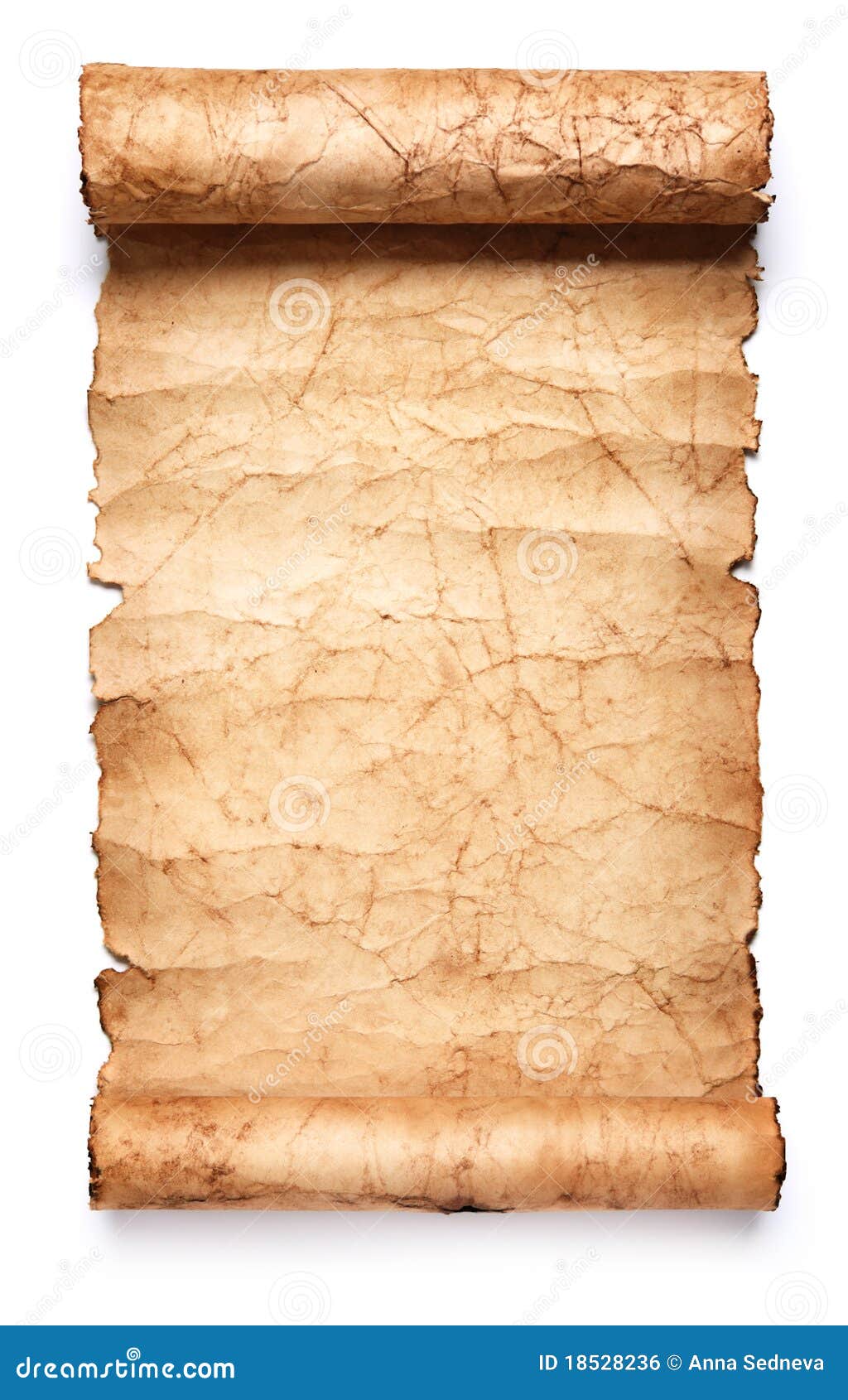 Old Paper Scroll stock photo. Image of dirty, brown, paper - 18528236