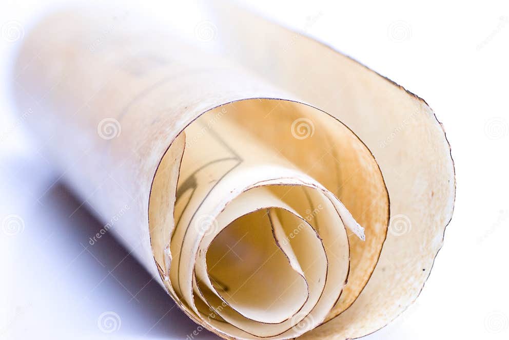Old paper scroll stock image. Image of ancient, aged, antique - 2014715