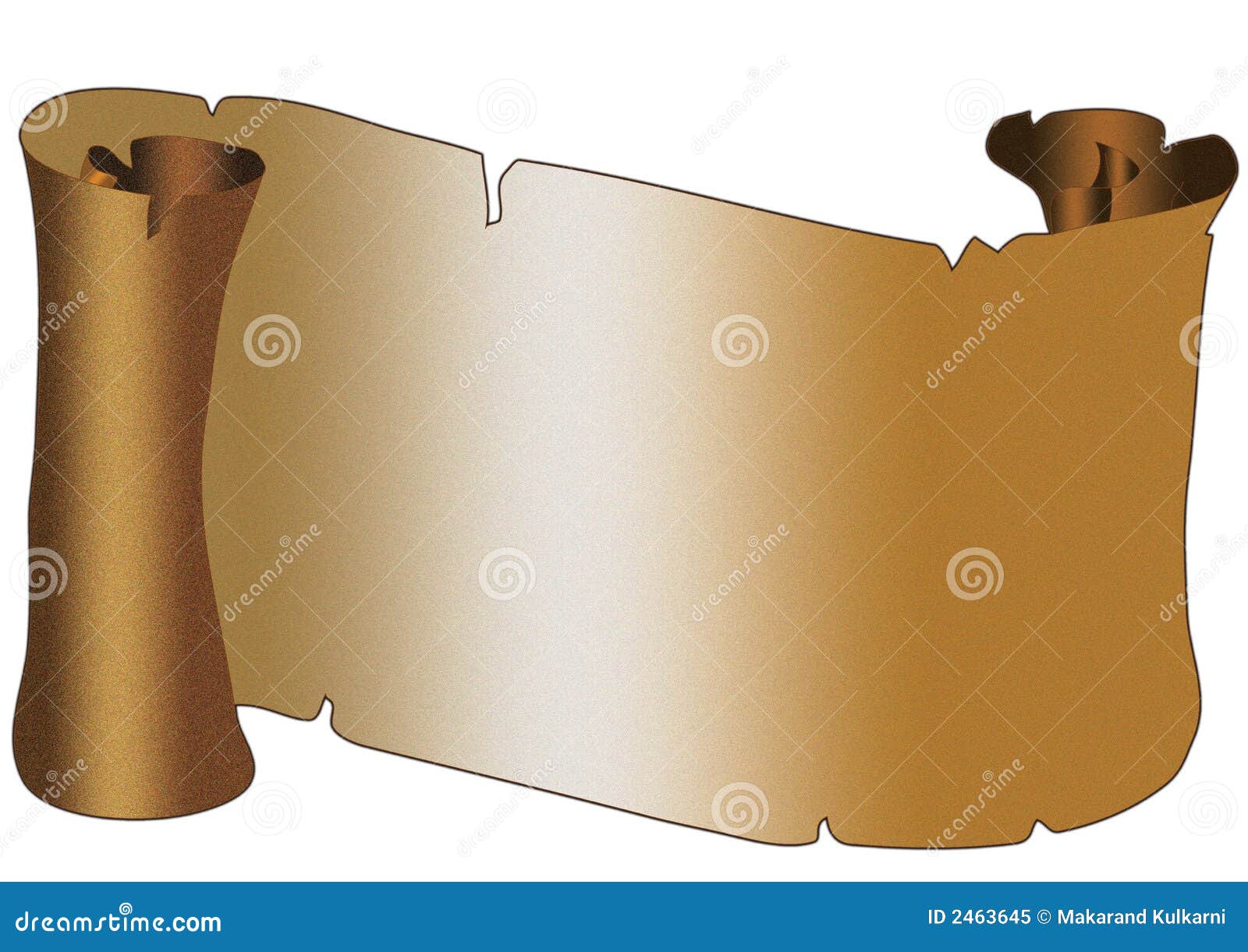 Old Paper Scroll 3 stock illustration. Illustration of antique - 2463645