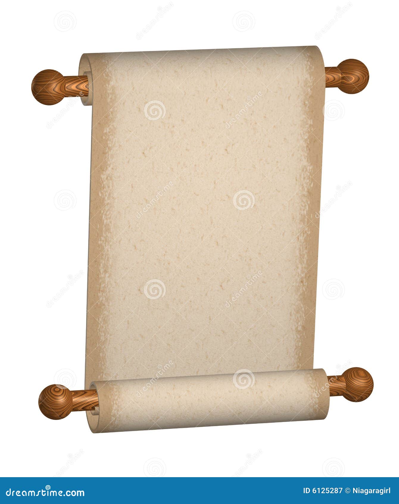 Old Paper Scroll stock illustration. Illustration of brown - 6125287