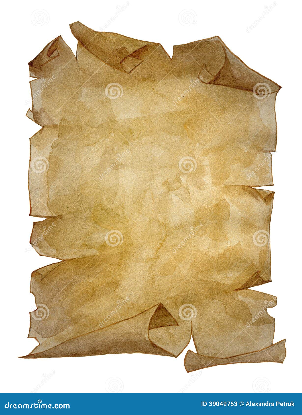 Old paper scroll stock illustration. Illustration of paper - 39049753