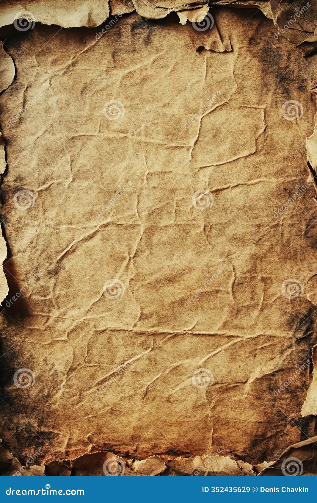 Old Paper Scrolls, Brown Aged and Textured Stock Image - Image of ...