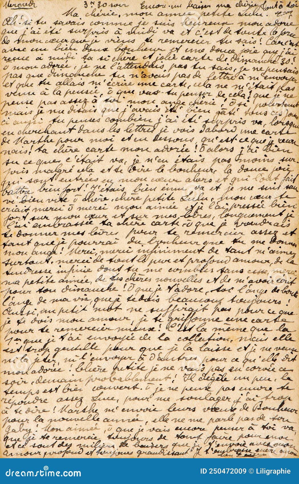 Old Unreadable Handwritten Text Paper Texture Background Stock Image ...