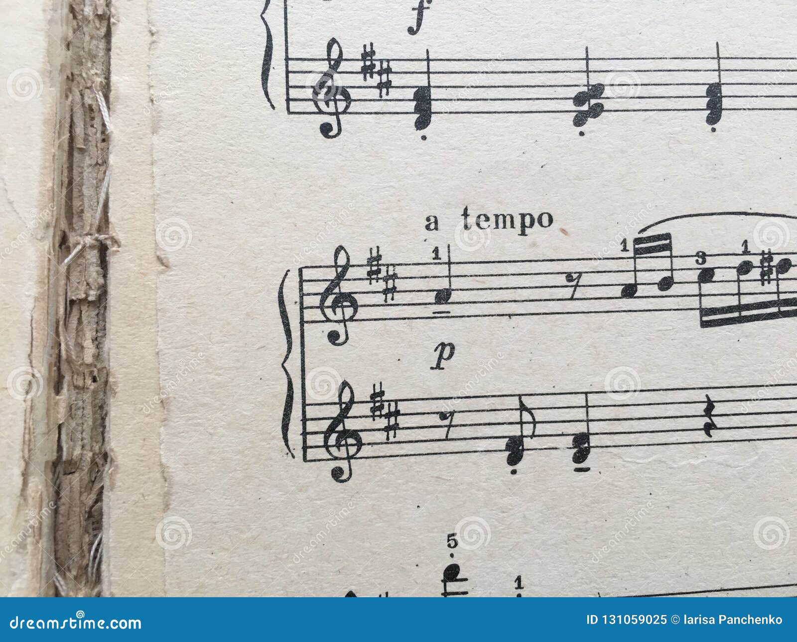 Old Sheet music stock image. Image of sheet, notes, paper - 131059025