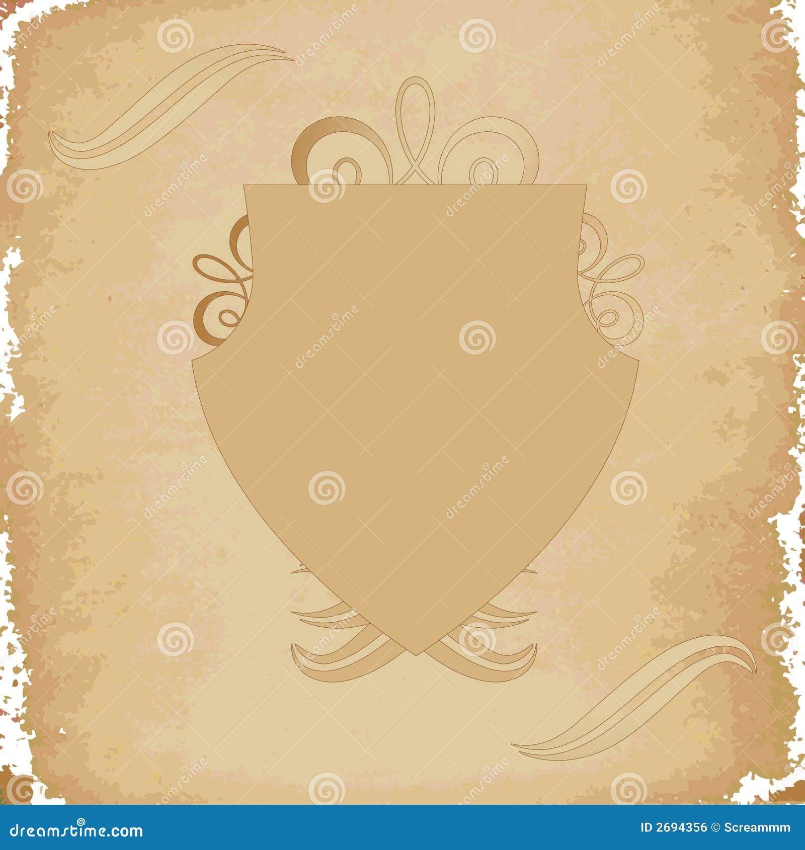 Old Paper Shield Stock Photography | CartoonDealer.com #8000702