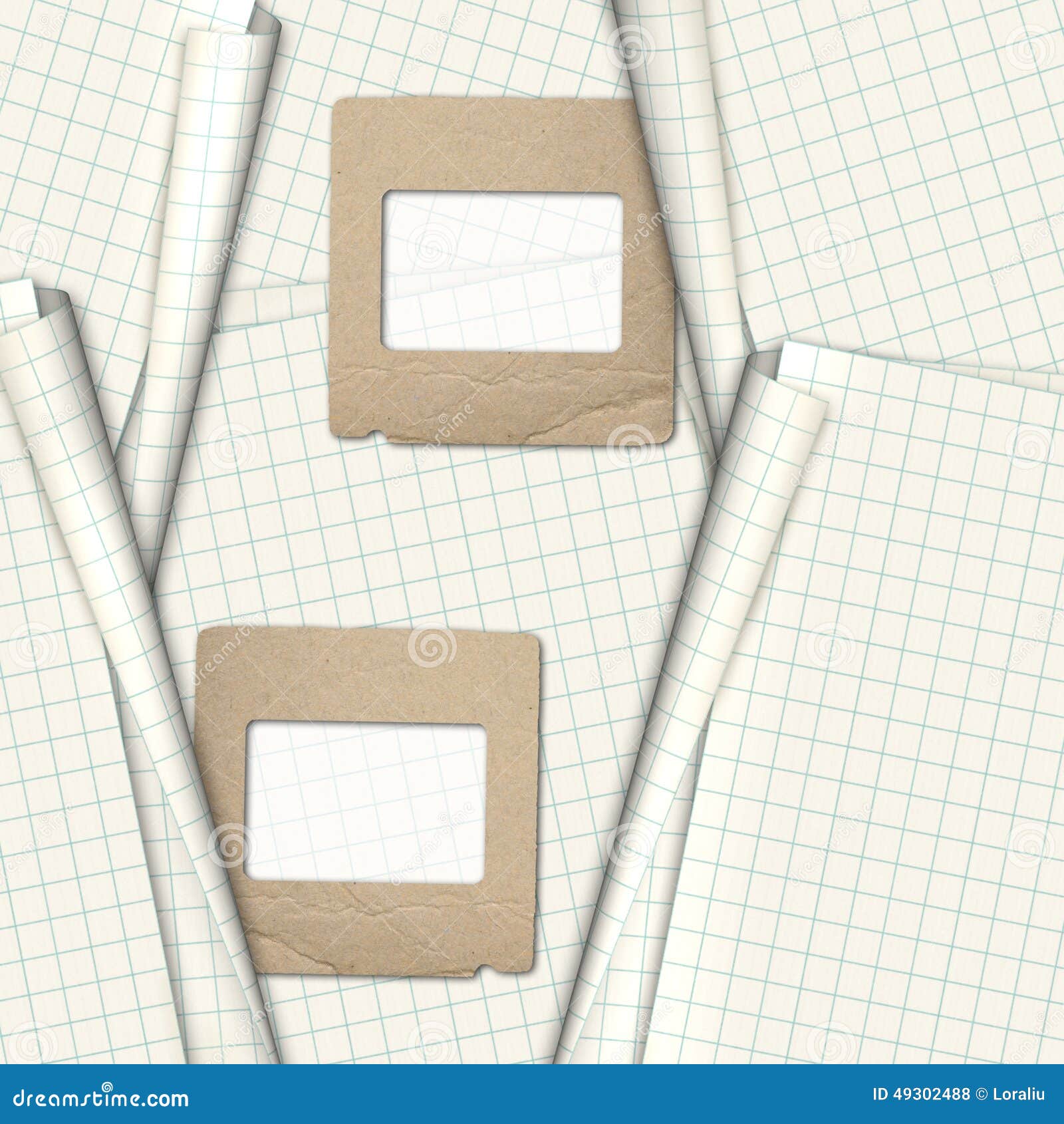 Old Paper Slides For Photos On Notebook Stock Photography ...