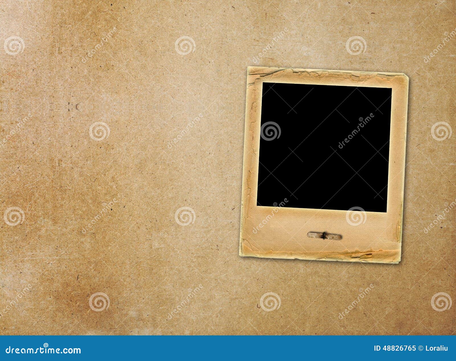 Old Paper Slides for Photos on Rusty Background Stock Image - Image of ...