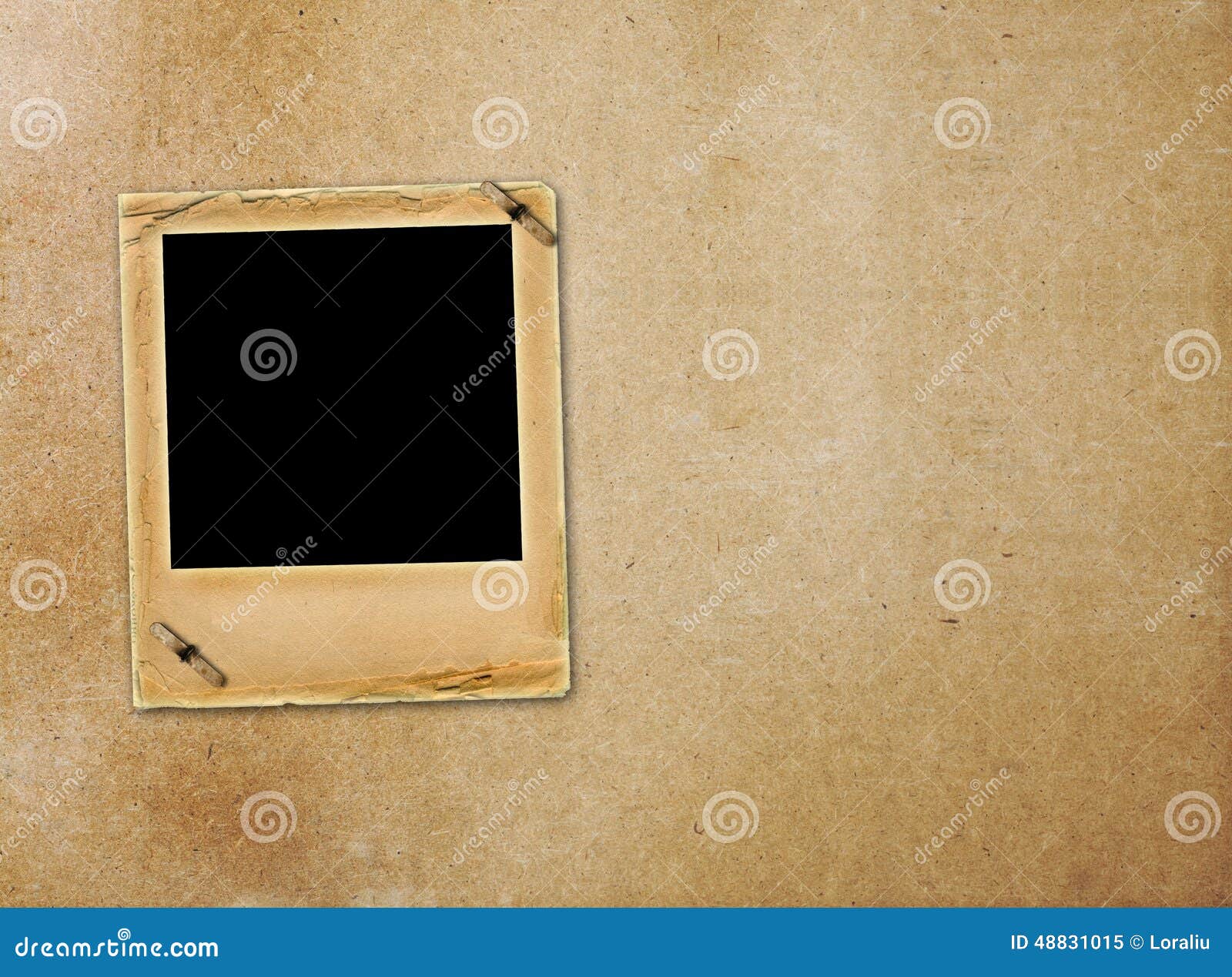 Old Paper Slides For Photos On Rusty Background | CartoonDealer.com ...