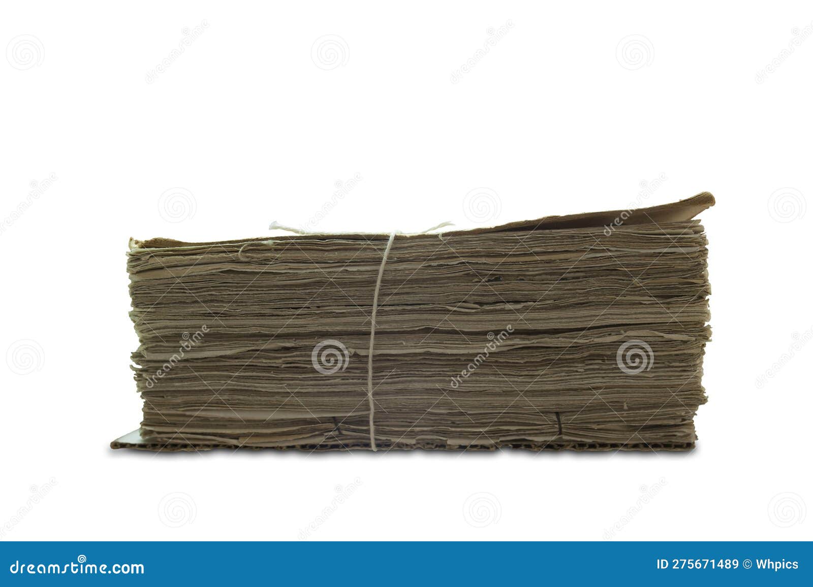 Old Paper Stack Ready To Be Re-bound Stock Image - Image of ...