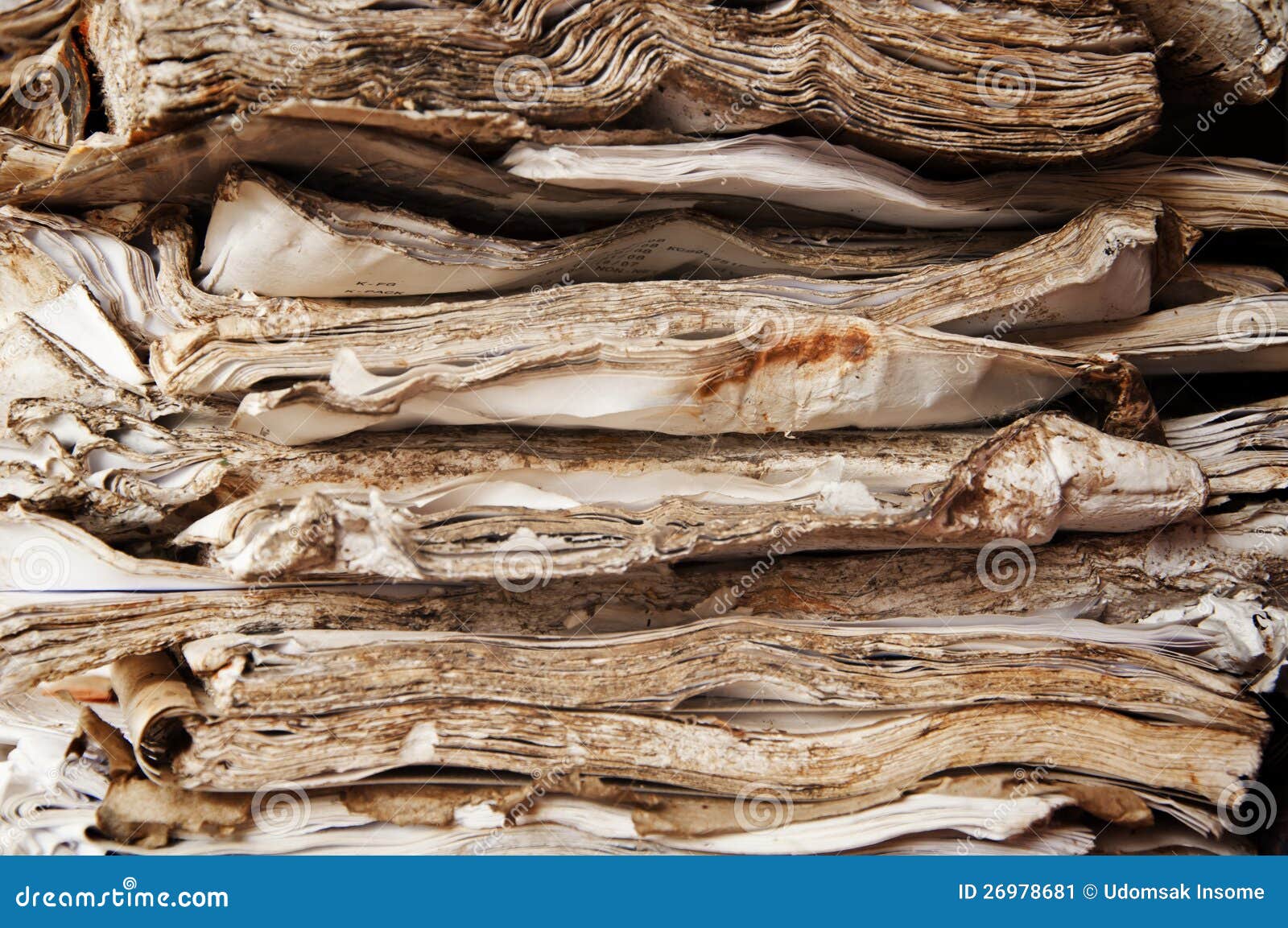 Old paper stacking stock image. Image of mail, closeup - 26978681