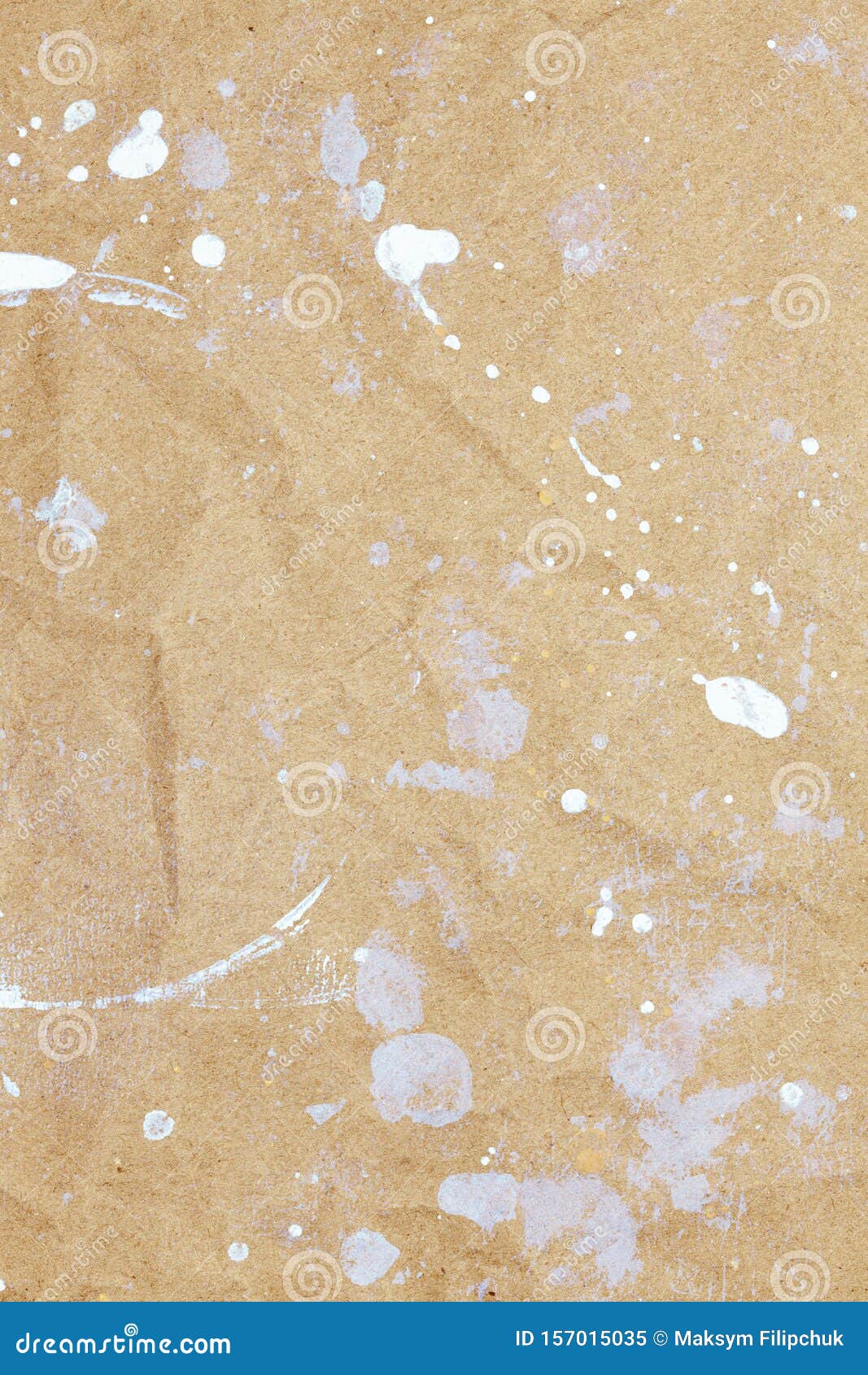 Old Paper Stained with Paint Stock Image - Image of abstract, crumpled ...