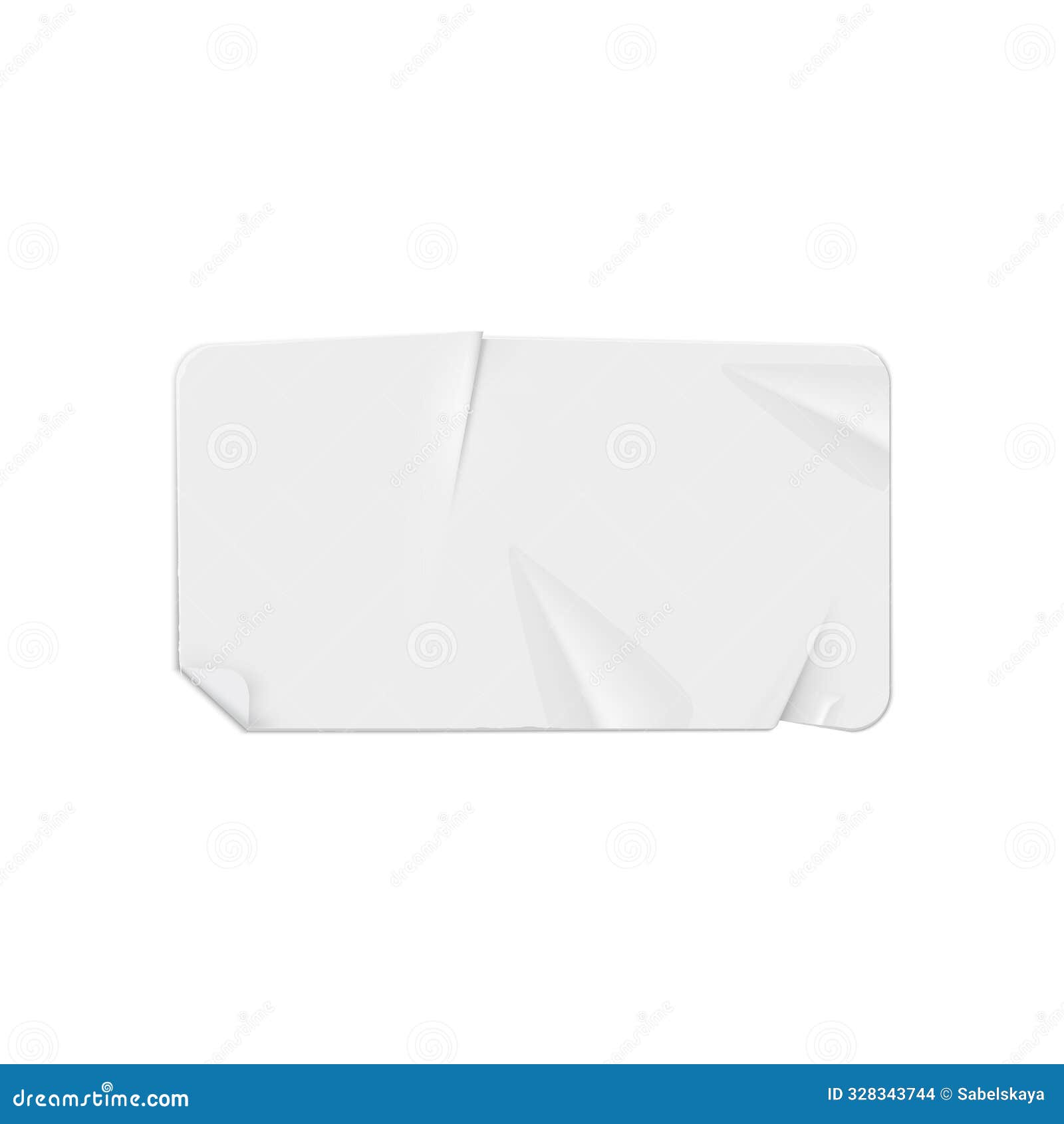 Old Paper Sticker Vector Illustration Stock Illustration - Illustration ...