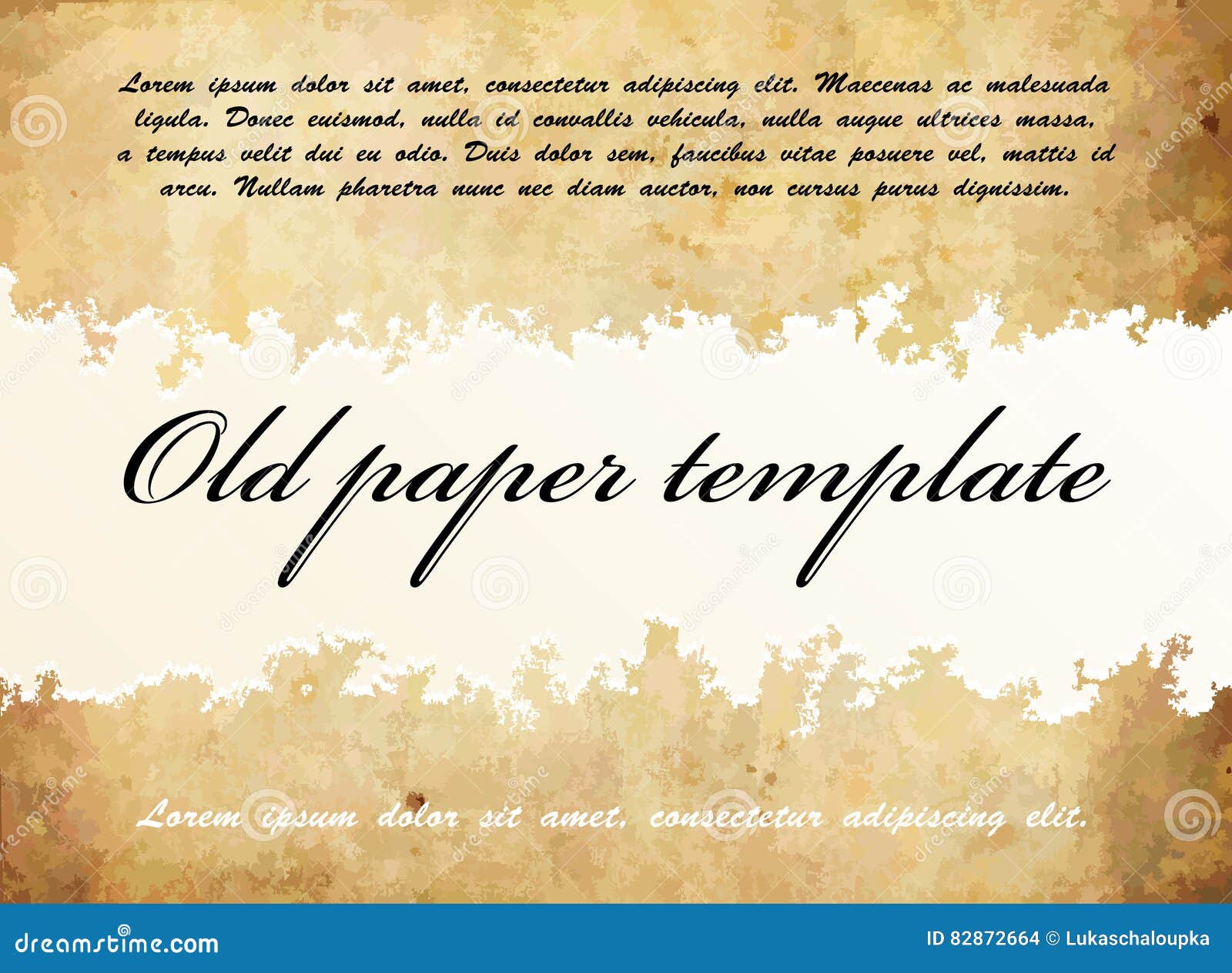 Old paper template stock vector. Illustration of fantasy - 82872664