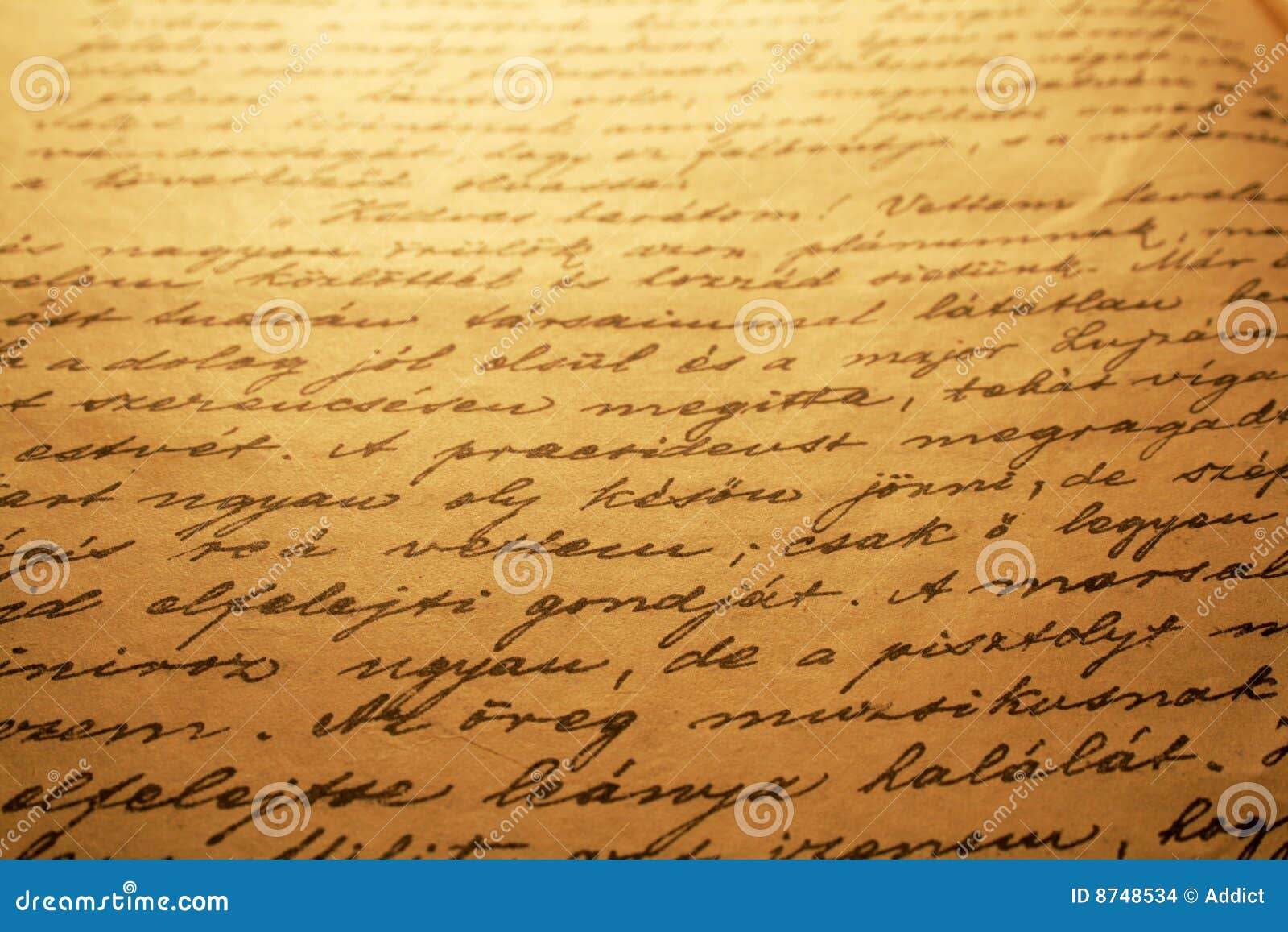 Old Paper With Text Stock Images - Image: 8748534