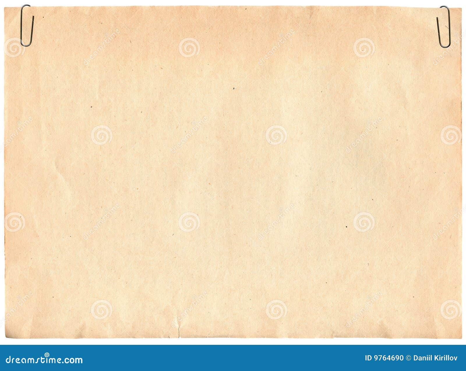 Old Paper Texture with Clips Stock Photo - Image of paper, letter: 9764690