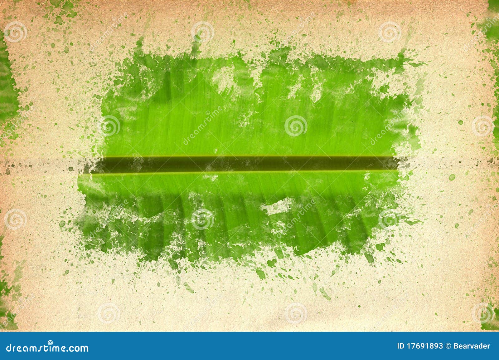 Old Paper Texture Cover Banana Leaf Stock Illustration - Illustration ...
