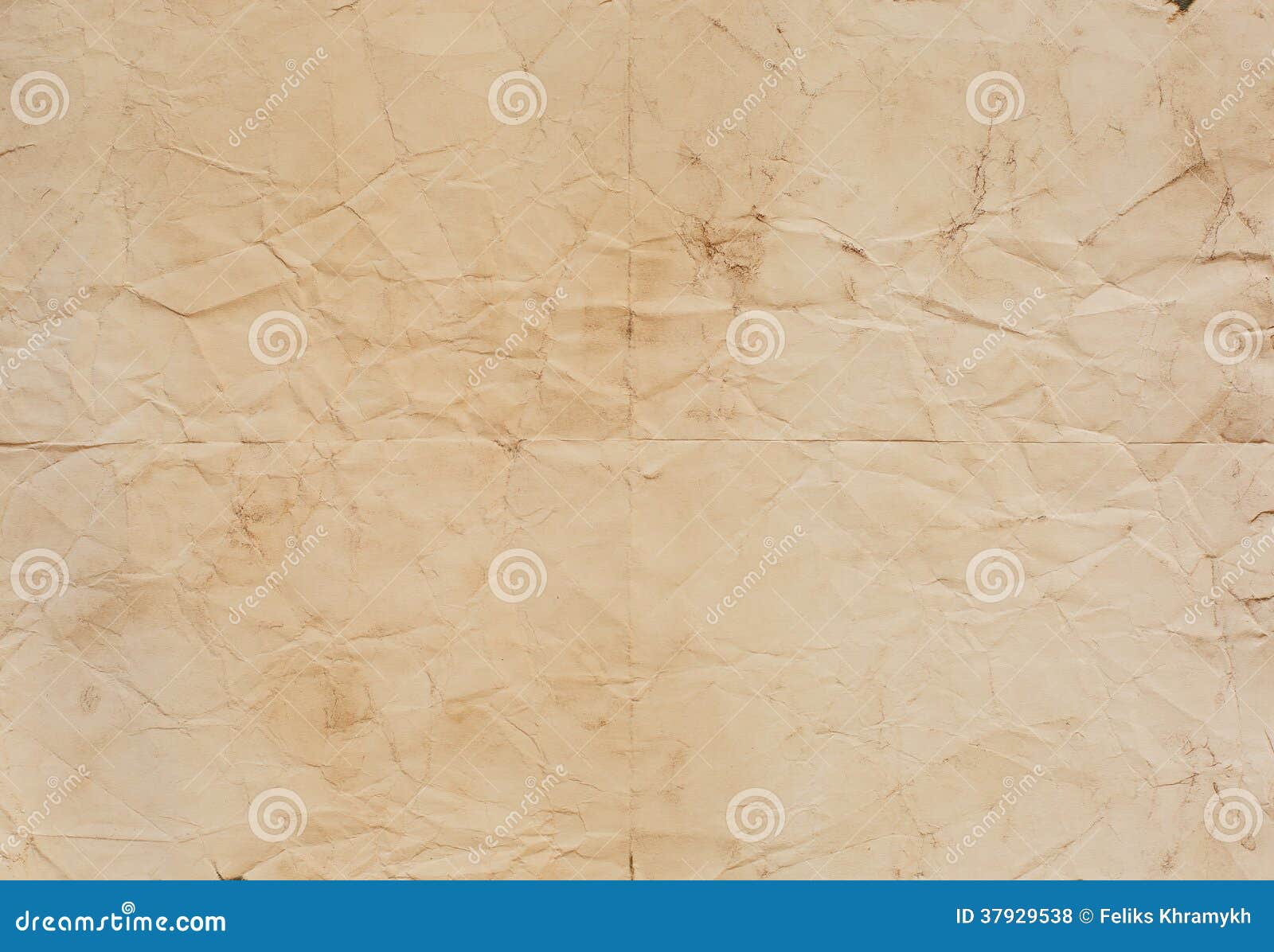 Old Paper Texture with Fold Lines Stock Photo - Image of rusty ...