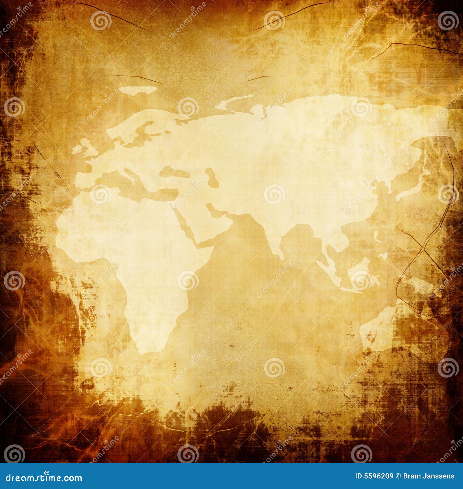 Old paper texture with map stock illustration. Illustration of ...