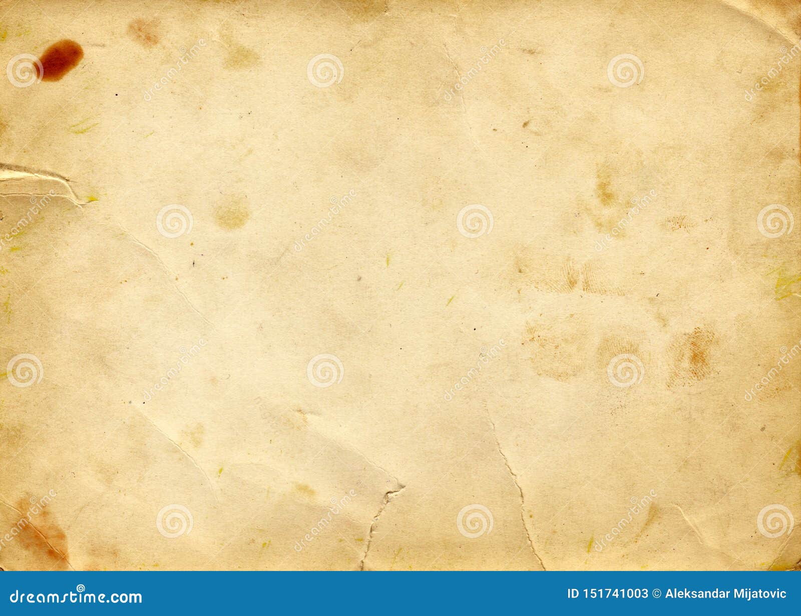 Old Paper Texture with Stains Stock Image - Image of element, crumpled ...