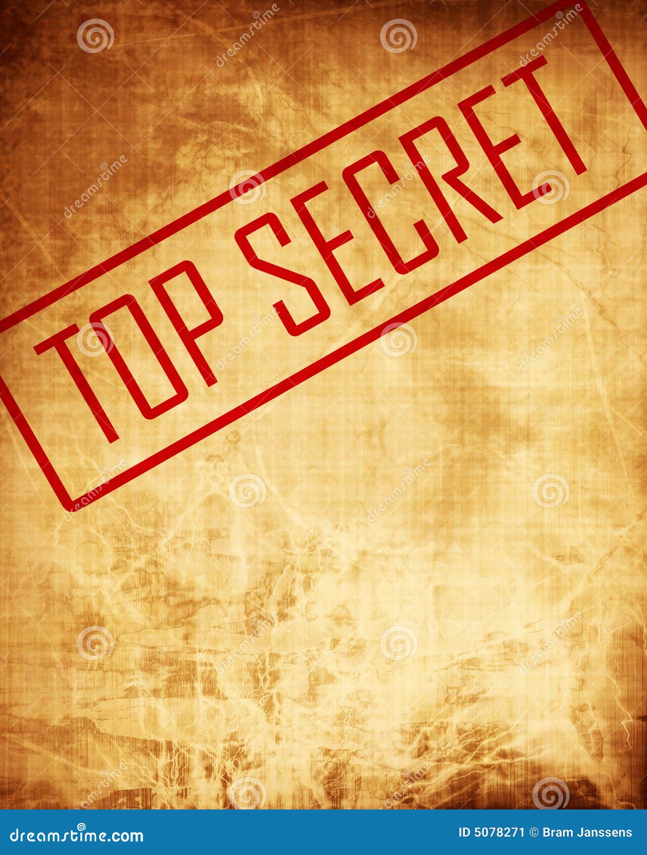 Old Paper Texture with Top Secret Stock Illustration - Illustration of ...