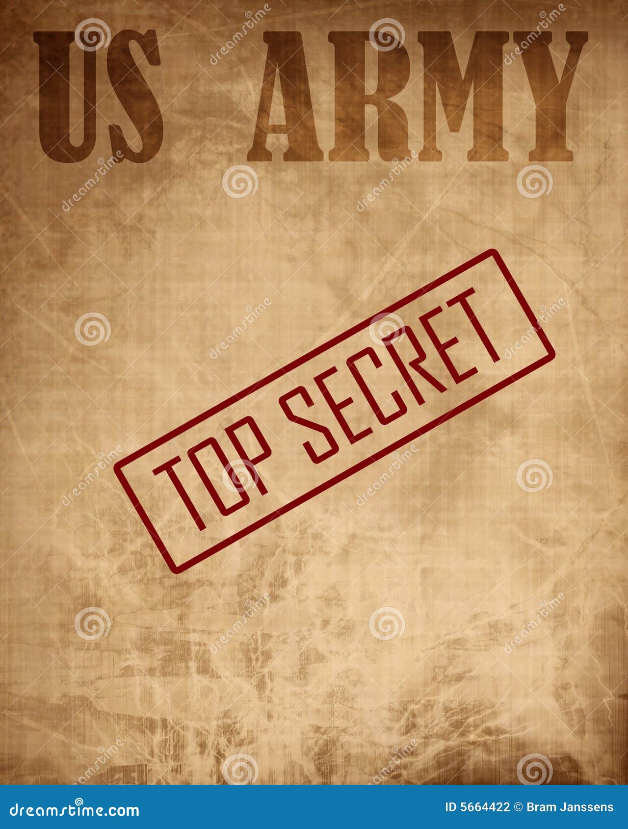 Old Paper Texture with Top Secret Stock Illustration - Illustration of ...