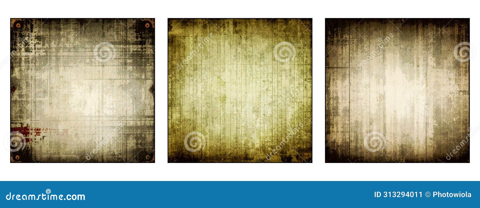 Set of 3 Old Paper Texture. for Use in Graphics. Stock Illustration ...