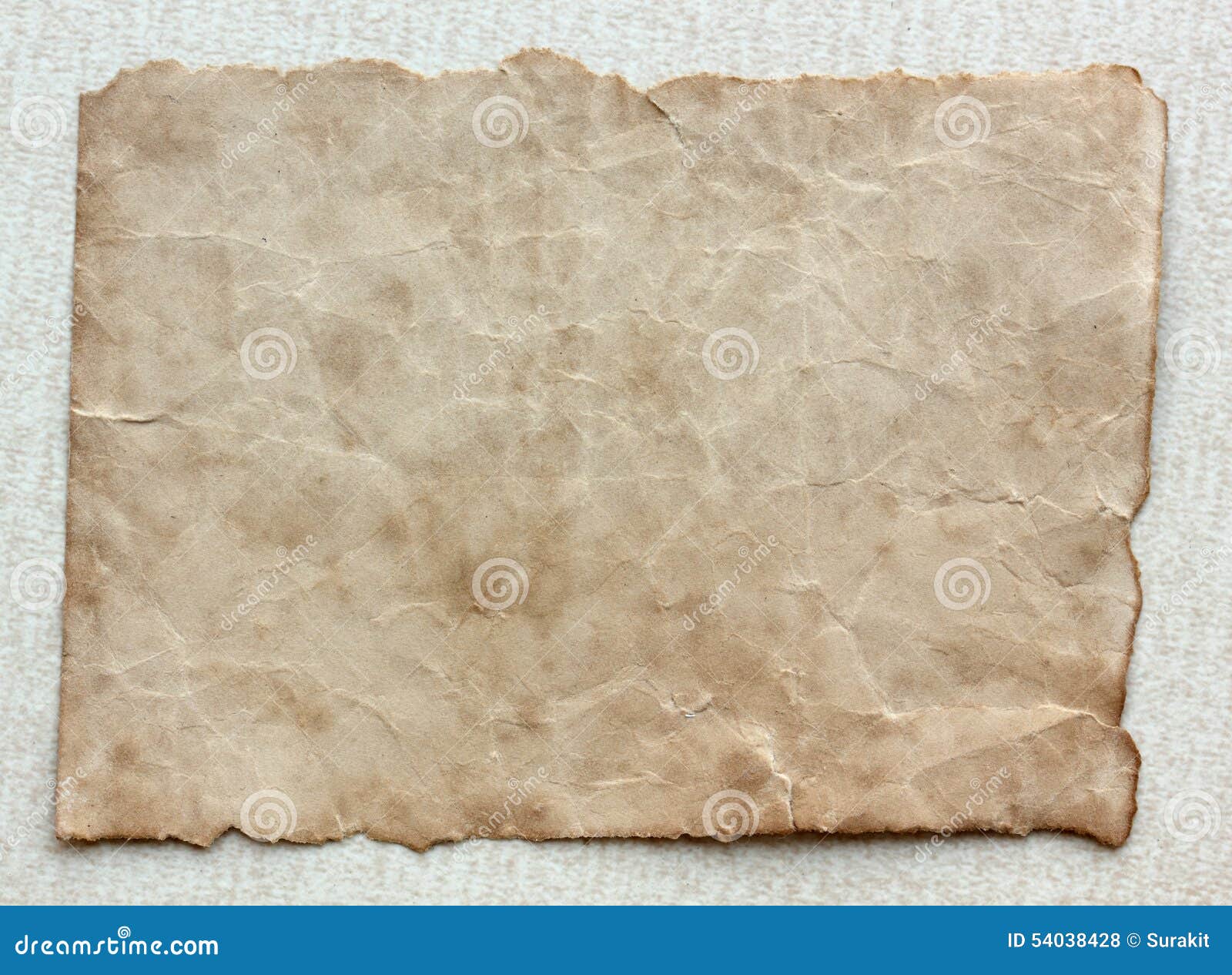 Old paper stock photo. Image of torn, design, ancient - 54038428